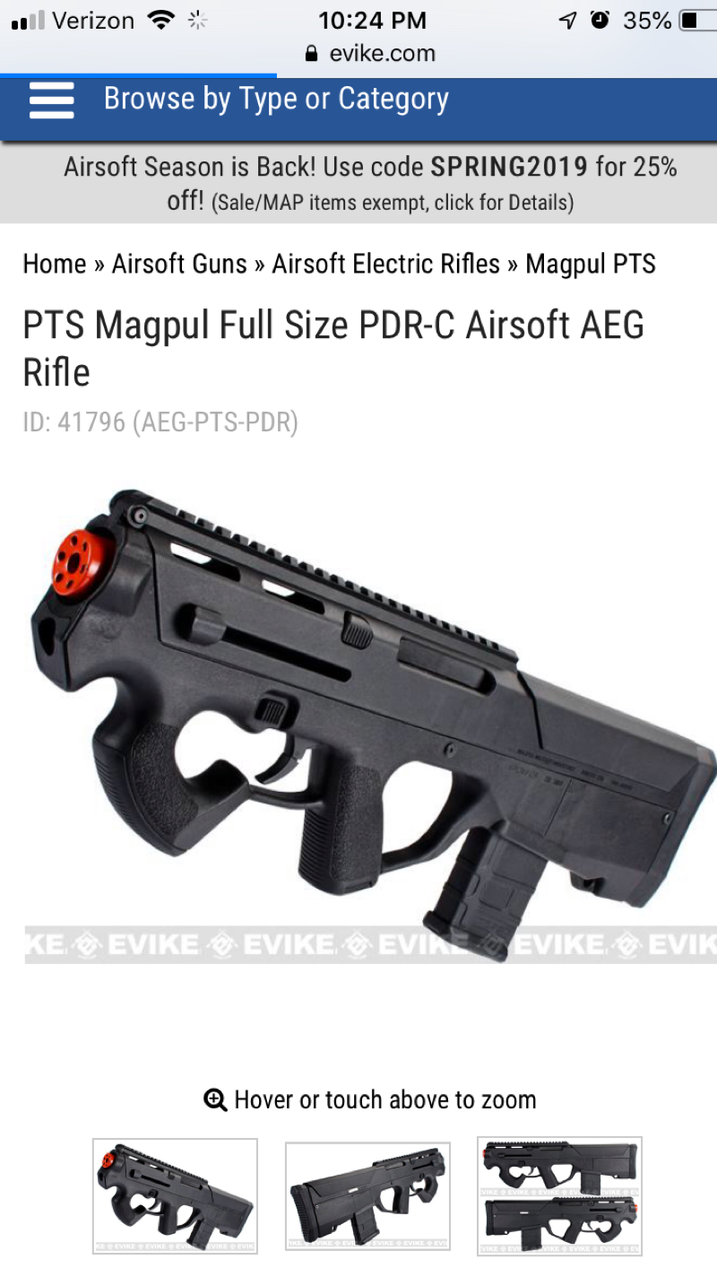SOLD pdr c | HopUp Airsoft