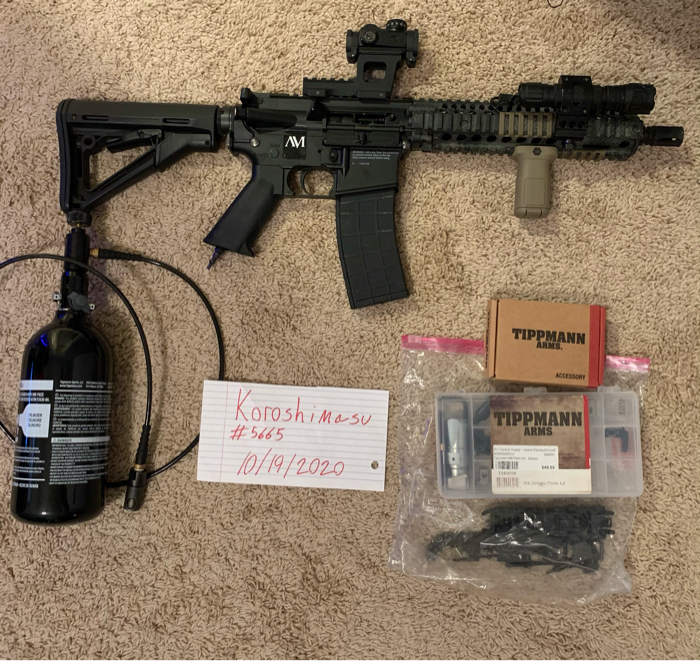 SOLD Tippmann M4 HPA mk18 full setup | HopUp Airsoft