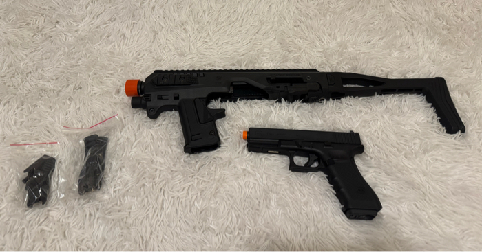 SOLD CAA Airsoft Micro Roni Pistol Carbine Conversion Kit with GLOCK 17 ...