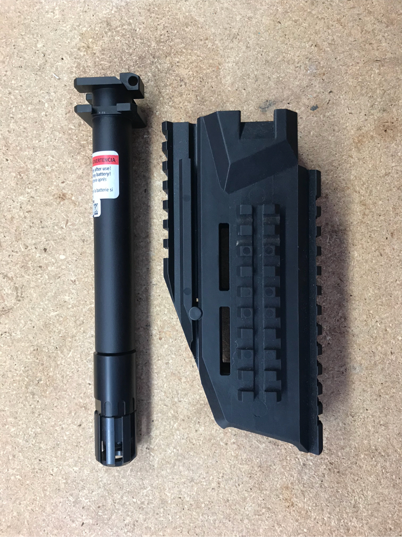 SOLD Scorpion Evo SMG Front End Conversion Rail and Barrel | HopUp Airsoft