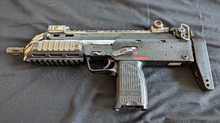 KWA MP7 w/ NEW BODY, rail, 6 Mags, Suppressor, & Sling Adapter | HopUp ...