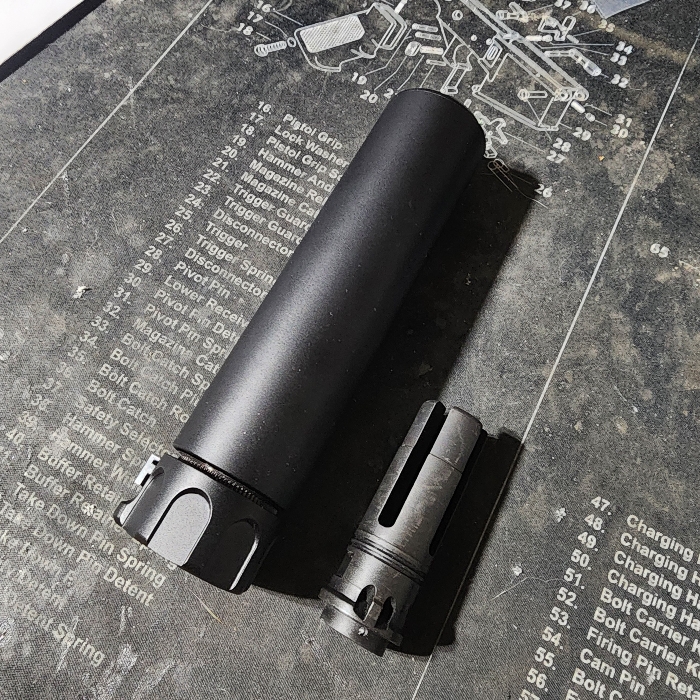 SOLD Sf socom rc2 mock suppressor qd with 4 prong flashider | HopUp Airsoft